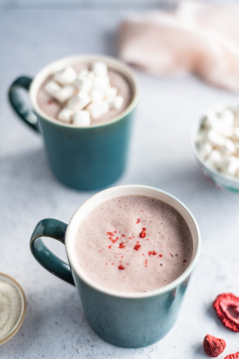 Homemade Strawberry Quik Milk - Veg Girl RD