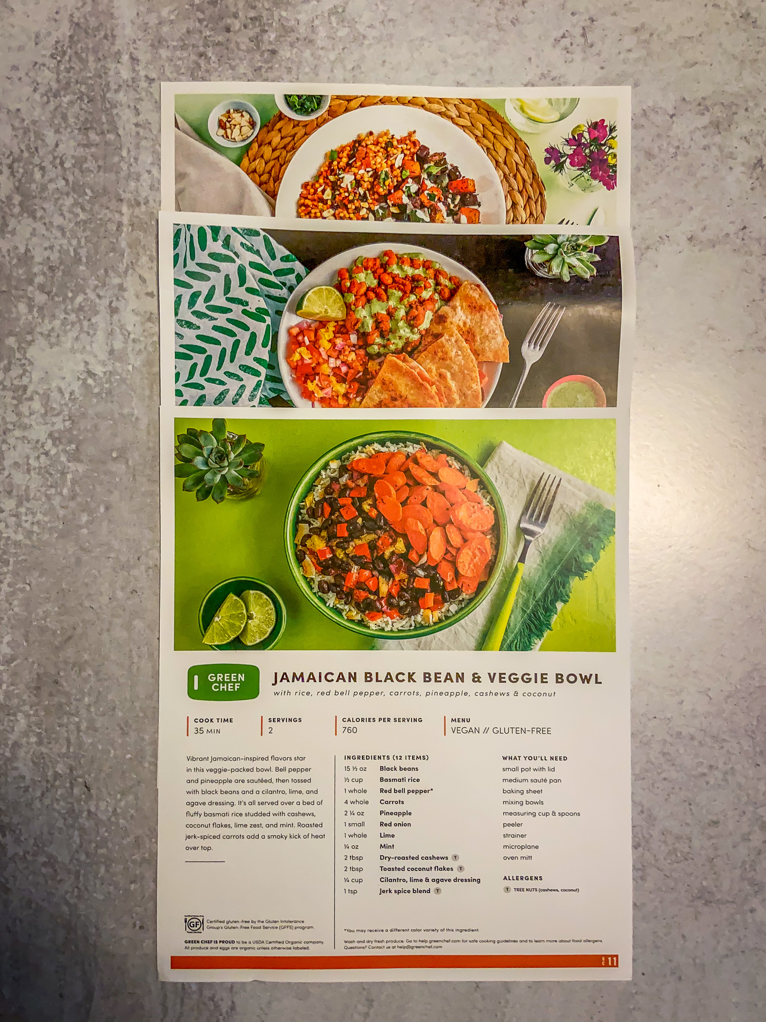 Green Chef Recipe Cards Veg Girl RD Green Chef Recipe Cards Veg Girl RD